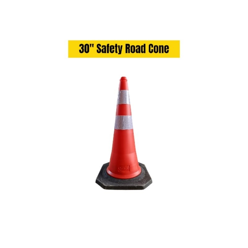 30 inch Safety Road Traffic Cone / Kon Keselamatan Jalan Raya | Shopee ...