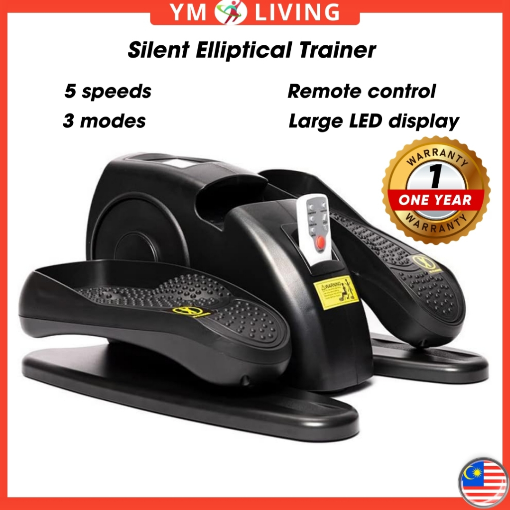 Electric Mini Stepper Portable Under Desk Elliptical Trainer Foot Pedal ...