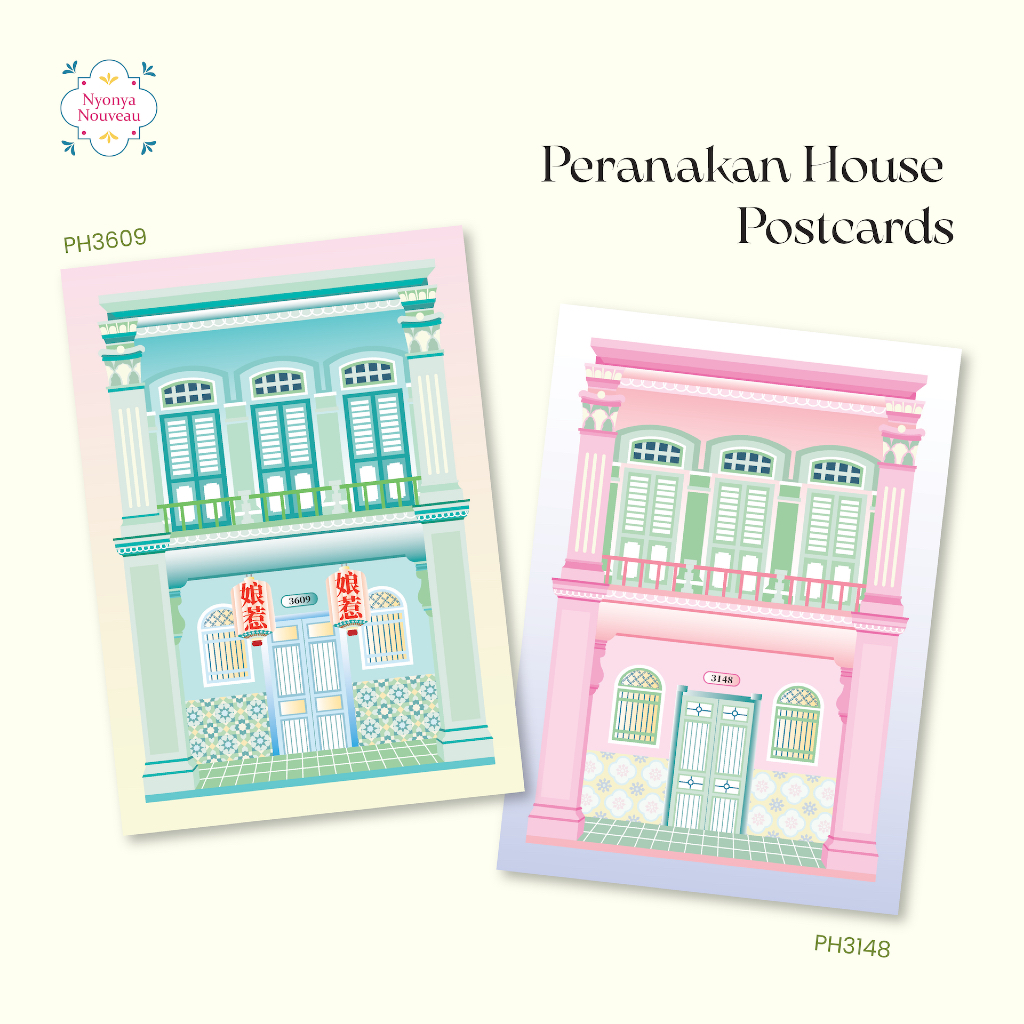 Peranakan House Postcard | Malacca & Penang Heritage | Nyonya Culture ...