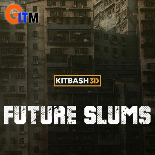 KITBASH3D | FUTURE SLUMS | 3D ASSETS | BLENDER | 3DS MAX | FBX | OBJ | HOUDINI | MAYA | UNITY ...