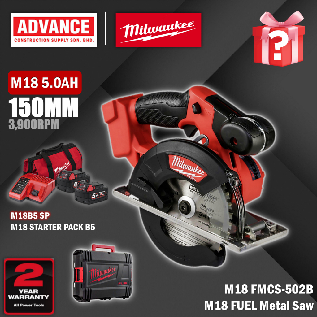 MILWAUKEE FMCS / FMCS-0X / FMCS-501B M18 FUEL™ Metal Saw | Shopee Malaysia