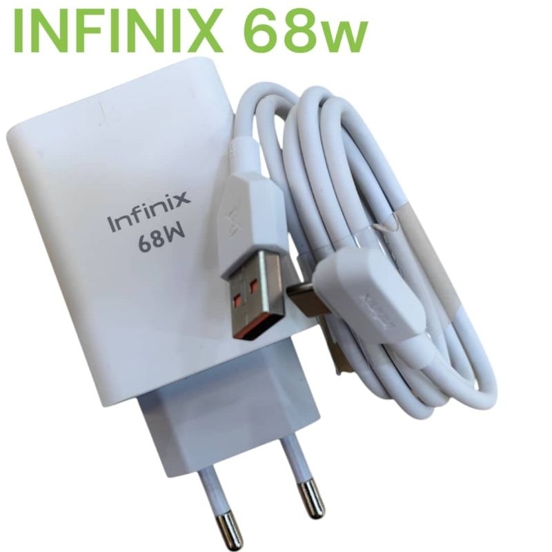 Infinix GT 20 Pro Fast Charging Adapter 68W Fullset Charger 6A Type-C ...