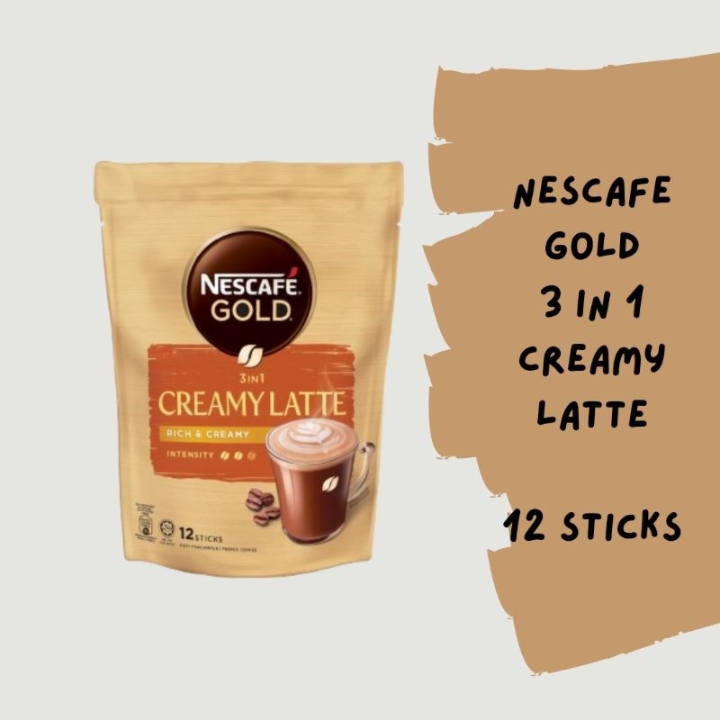 NESCAFE GOLD 3 IN 1 CREAMY LATTE (12 STICKS) | Shopee Malaysia