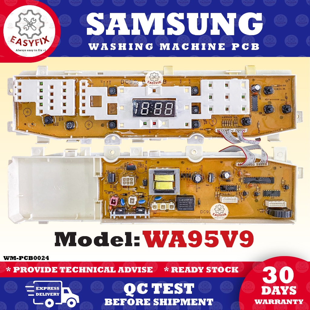 WA95V9 SAMSUNG WASHING MACHINE PCB BOARD (CONTROL BOARD / PCB BOARD) WA ...