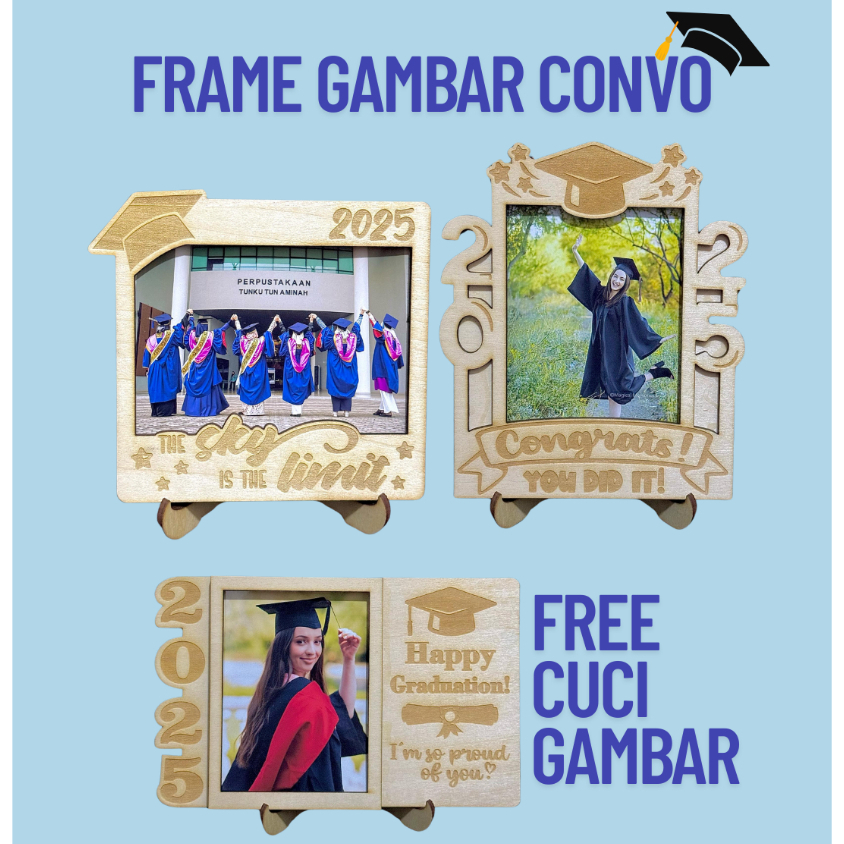 [FREE CUCI GAMBAR] FRAME CONVOCATION GRADUATION 2025 | Shopee Malaysia