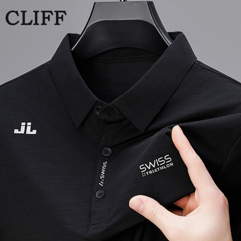 【Tempat Malaysia】CLIFF men baju collar lelaki baju polo shirt business ...