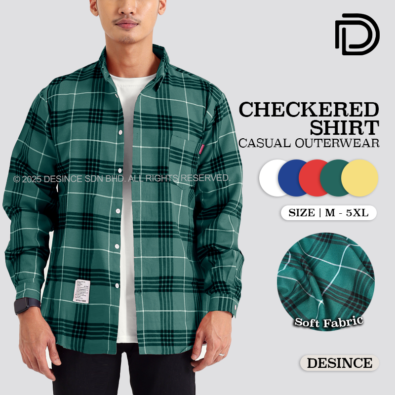 🇲🇾DESINCE Men Shirt Button Shirt Top Baju Kemeja Jaket Lelaki Man ...