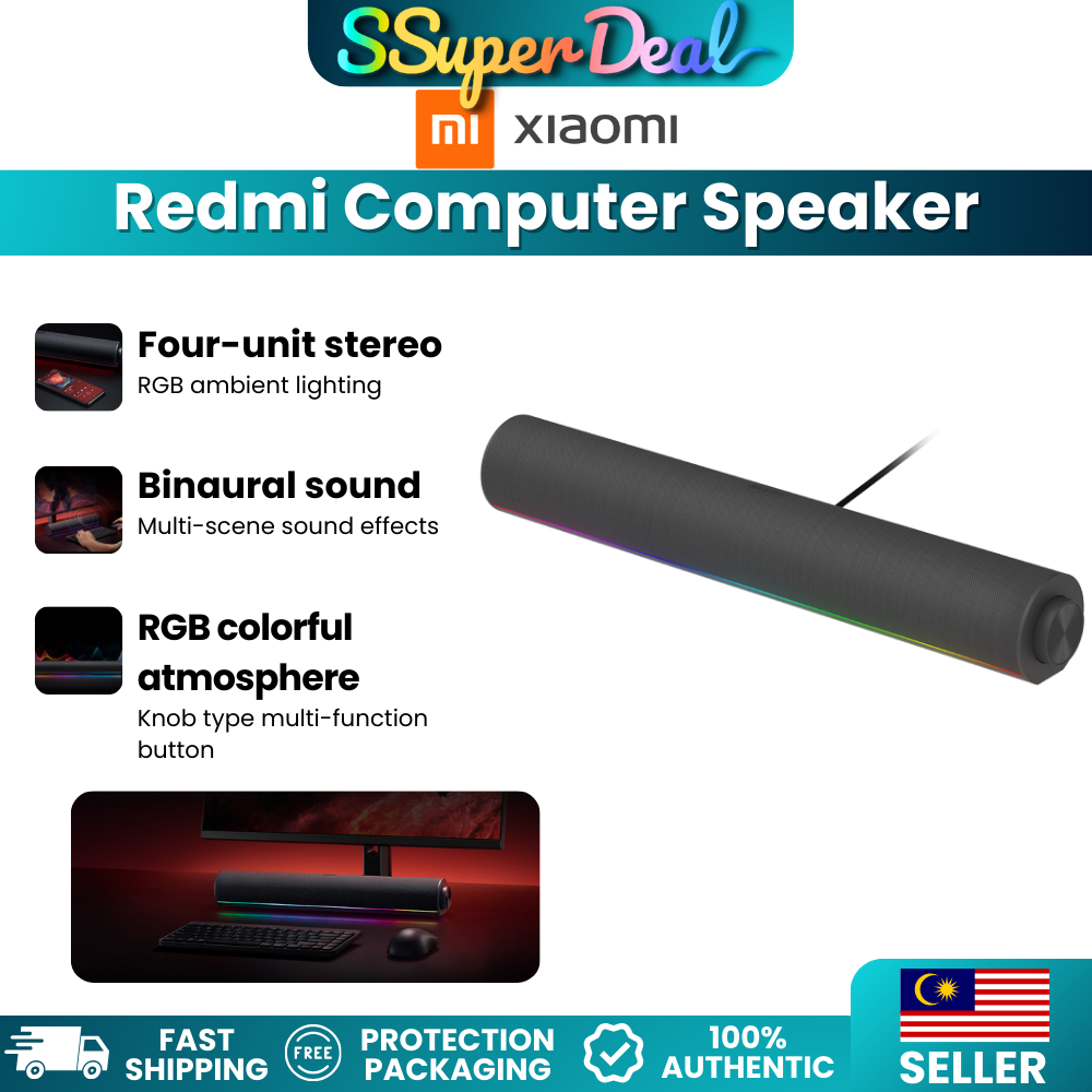 Xiaomi Redmi Computer Speaker Bluetooth Soundbar Golden Ears HIFI ...