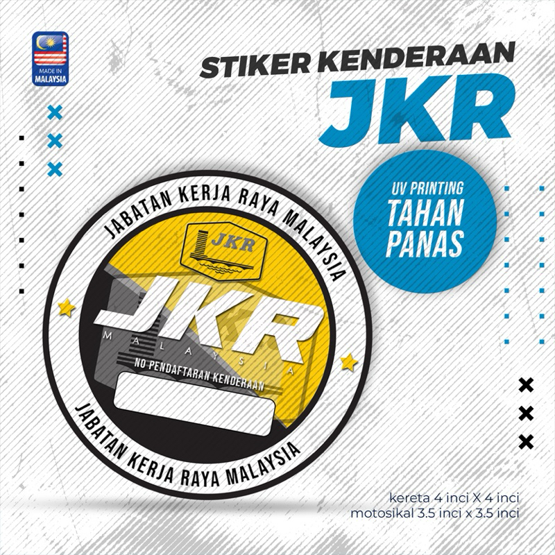 JKR Car Sticker Motor Sticker / Stiker Cermin Kereta Stiker Motosikal ...