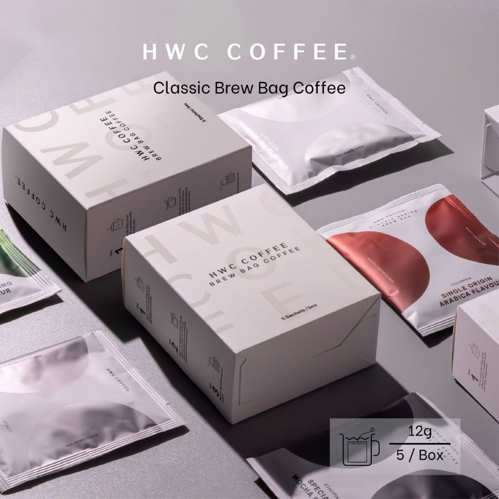 HWC Classic Brew Bag Coffee Gift Box (1's x 5 Flavours) | Shopee Malaysia