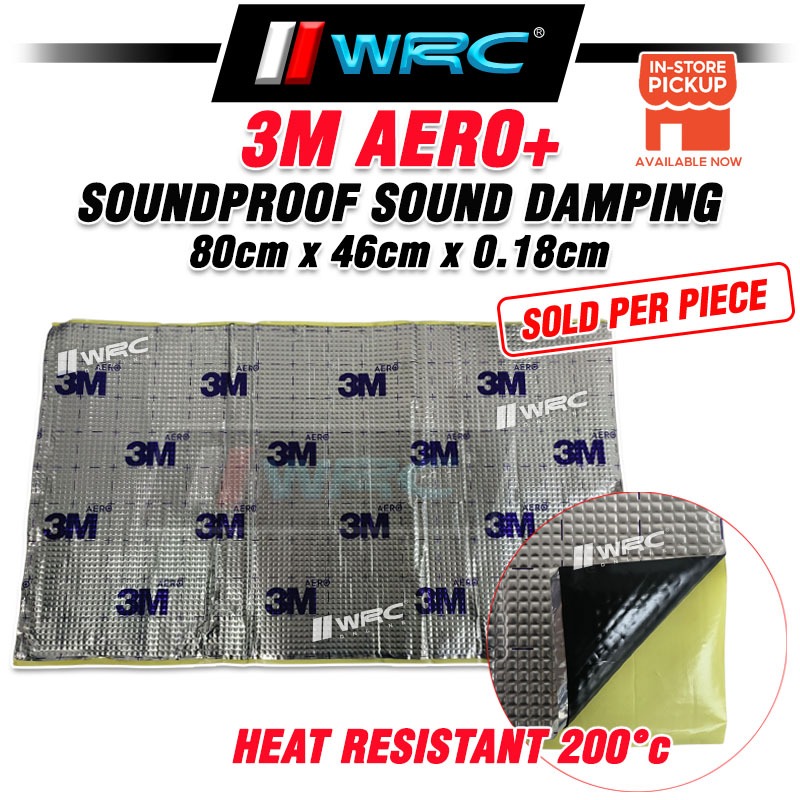 3M Aero+ Soundproof Sound Damping ( Heat Resistant 200°c ) ( 80cm x ...