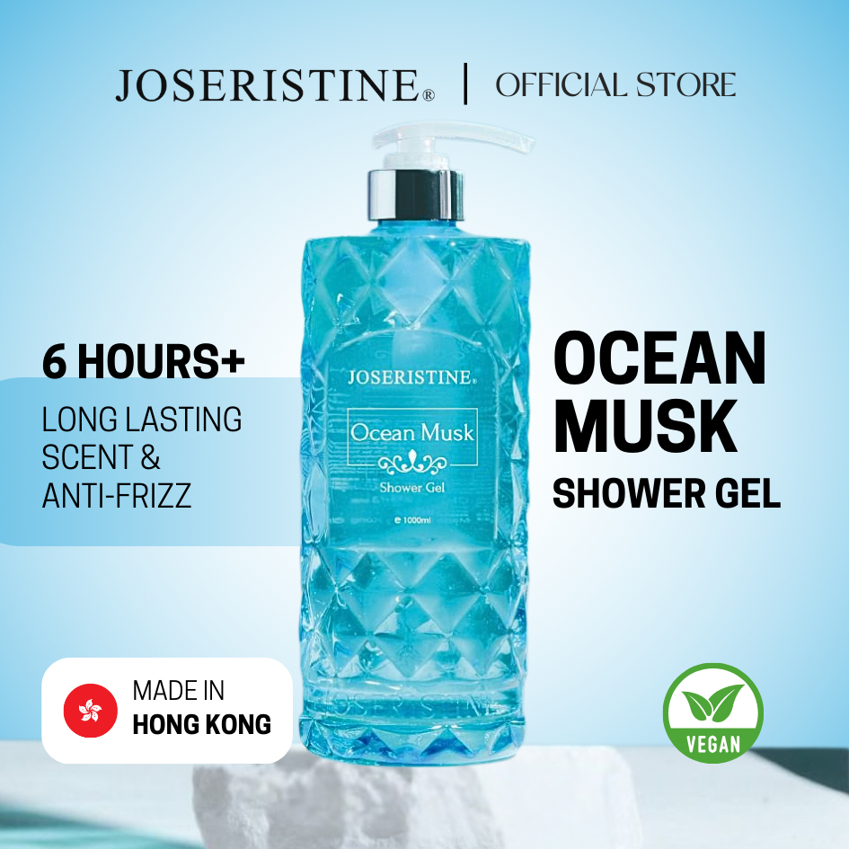 JOSERISTINE Ocean Musk Shower Gel 1000ml/Vegan/Perfume Body Wash ...