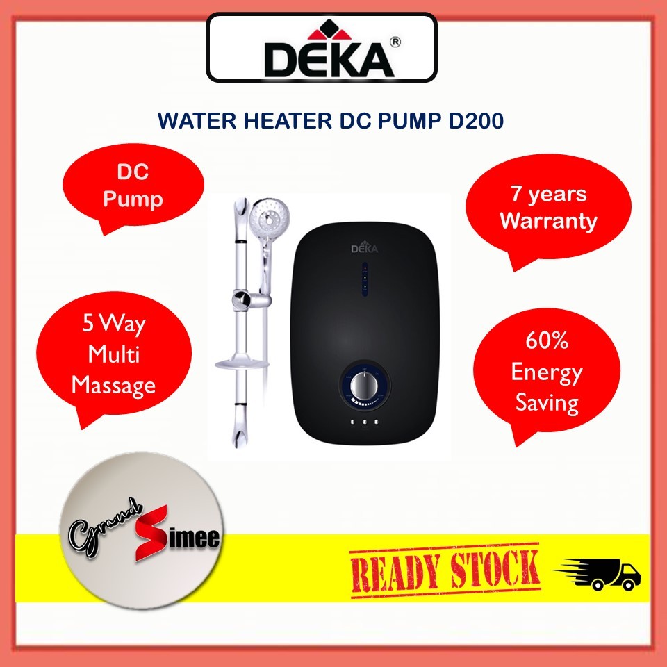 DEKA D200 DC Pump Instant Heat Water Heater with DC Inverter Pump Matte ...
