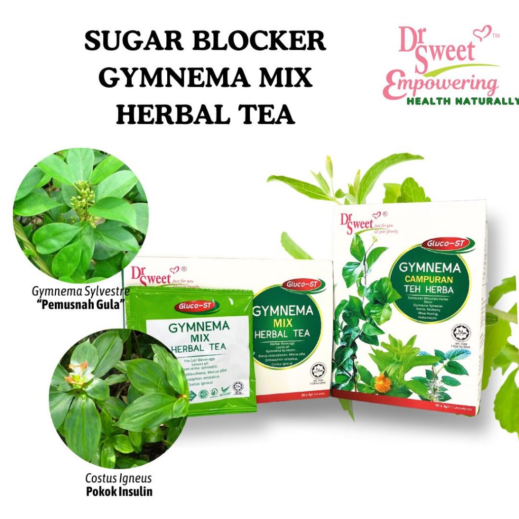 Dr Sweet Sugar Blocker Gymnema Mix Herbal Tea/ Dr Sweet Gymnema ...