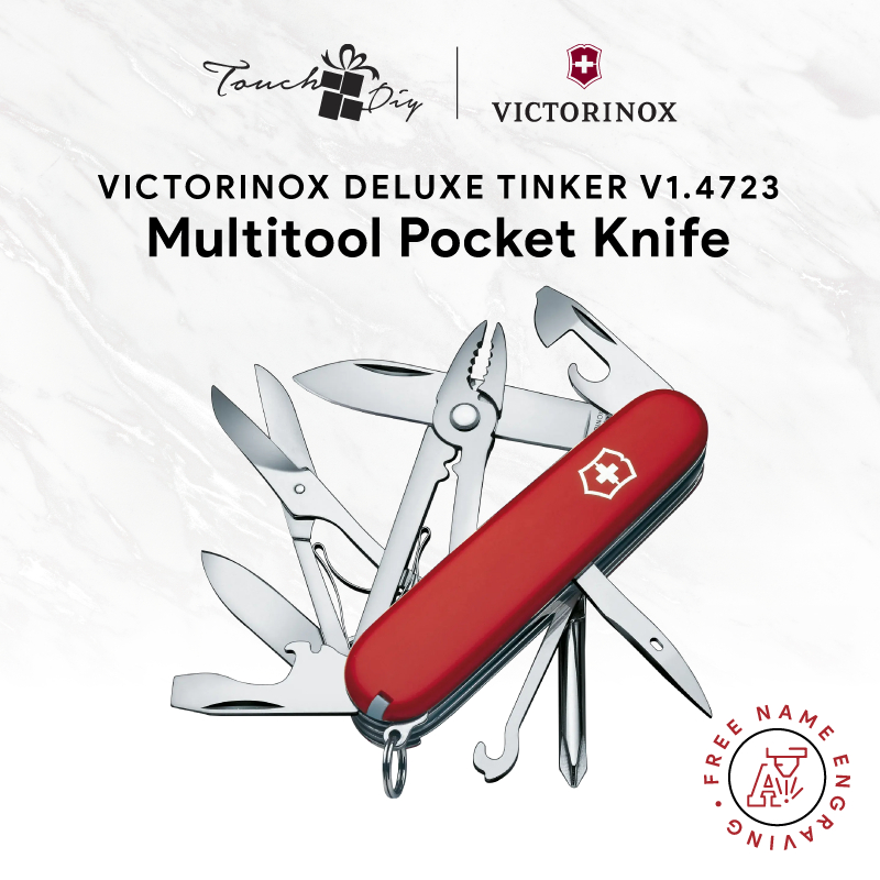 Victorinox Deluxe Tinker 1.4723 – Red Swiss Army Multi-Tool Pocket ...