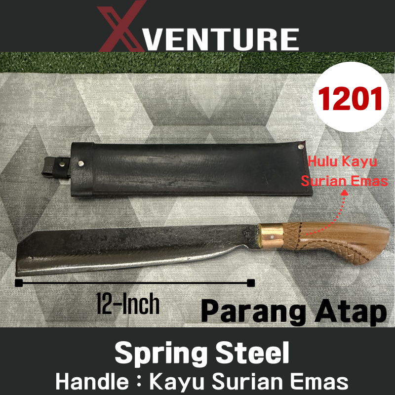 XVenture Spring Steel Knife 12'' Parang Atap / Camping Knife / Parang ...