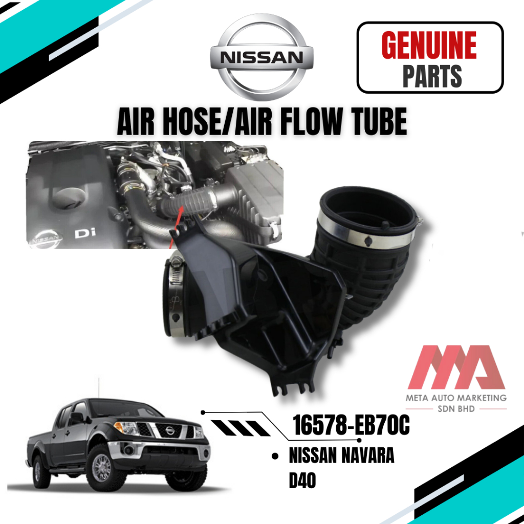 ORIGINAL NISSAN AIR HOSE AIR DUCT NISSAN NAVARA D40 16578-EB70C ...