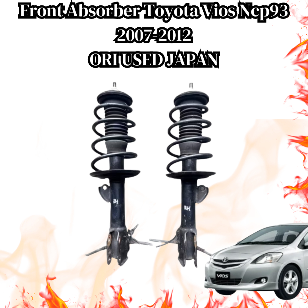 Front Absorber Toyota Vios Ncp93 2007-2012 USED JAPAN | Shopee Malaysia