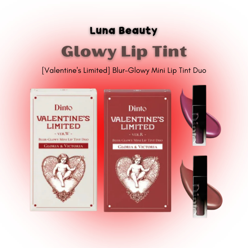 [Dinto] *Valentine's Limited* Blur-Glowy Mini Lip Tint Duo | Shopee Malaysia