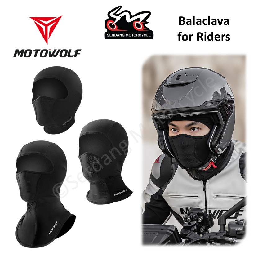 Motowolf Balaclava Helmet Head Cover Breathable Headwear Motosikal ...