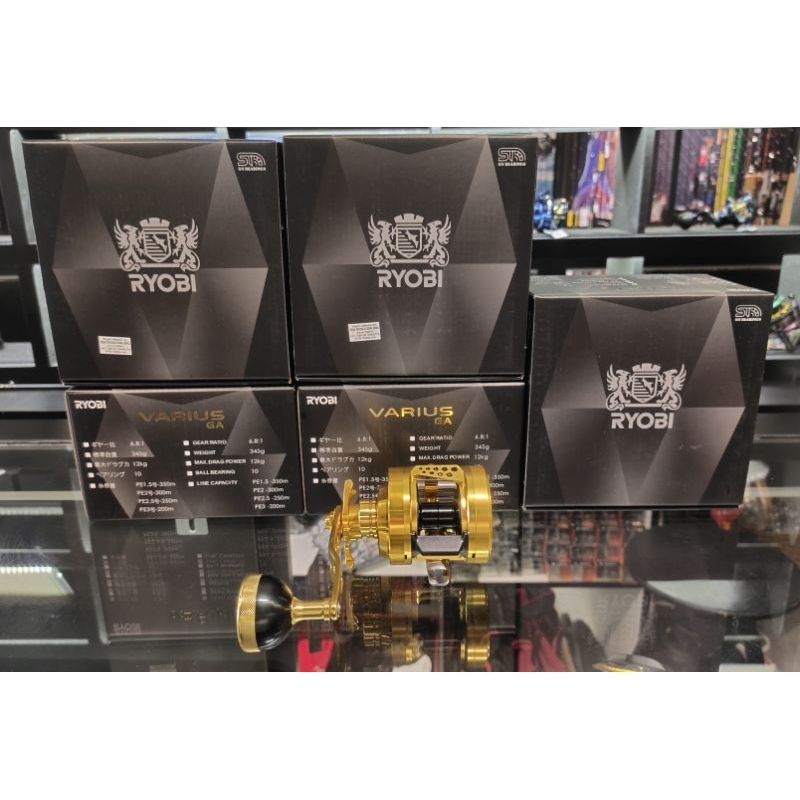 RYOBI C3030HG-L VARIUS GA SUPER HI-SPEED ROUND BAITCAST JIGGING FISHING ...