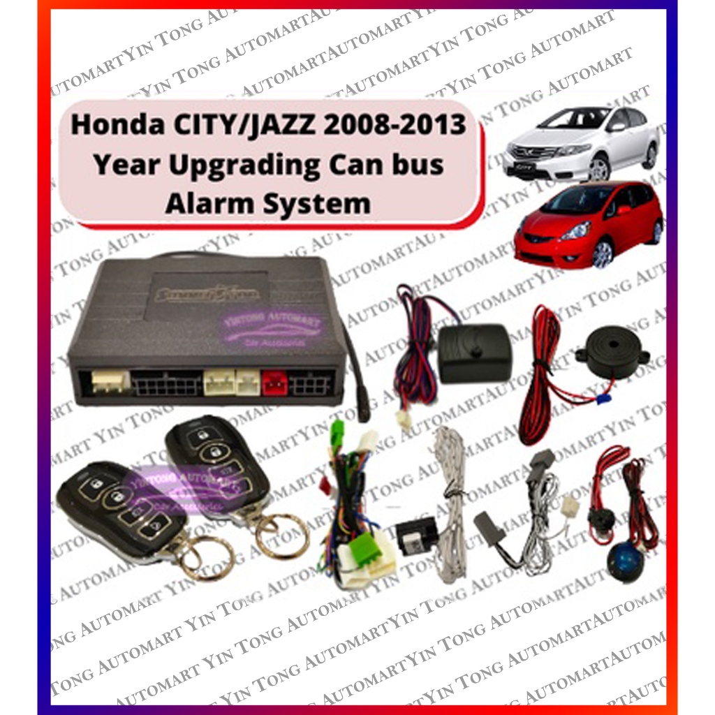 Honda City/Jazz 2008-2013 Year Upgrading Can Bus Alarm System | Shopee ...