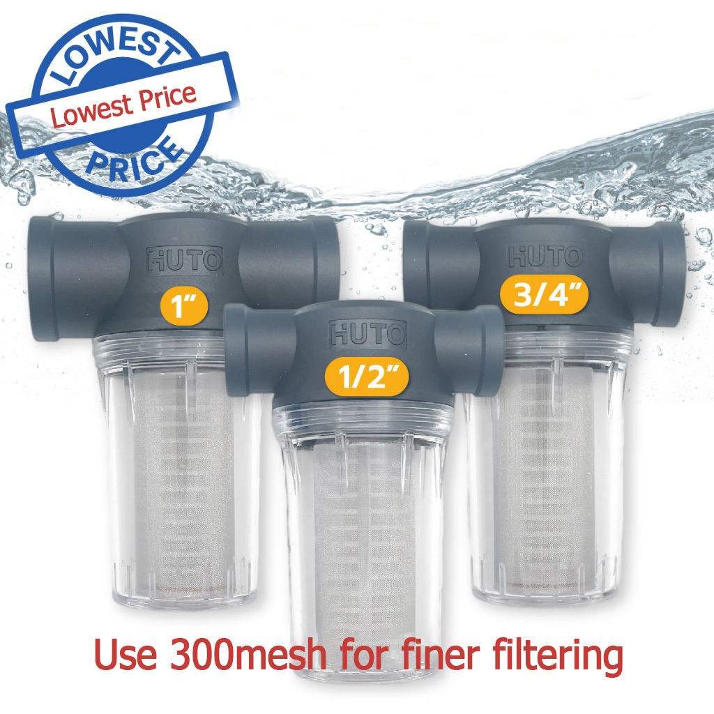 Water filter is suitable for water pipe size 1/2" 3/4" 1", filter size ...