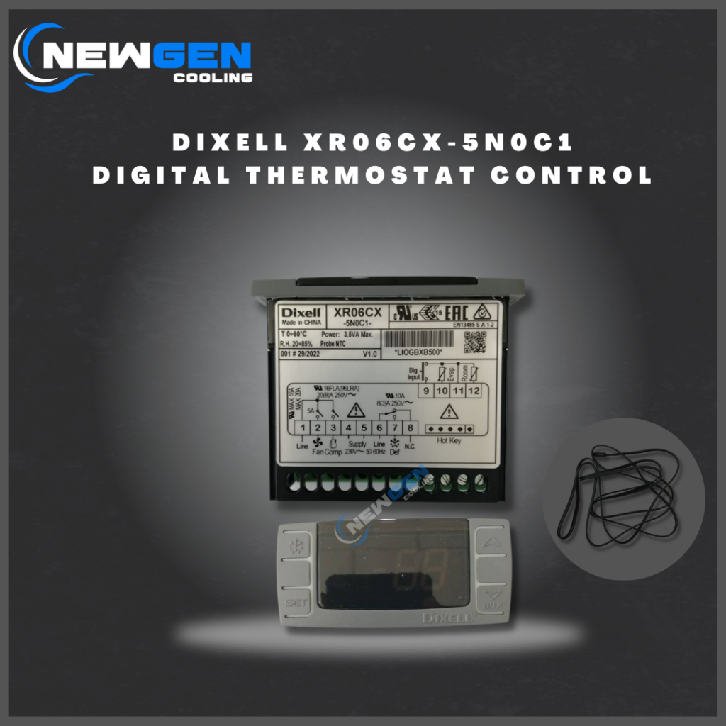 Dixell XR06CX Digital Thermostat Control W/ 2 Sensors | Shopee Malaysia