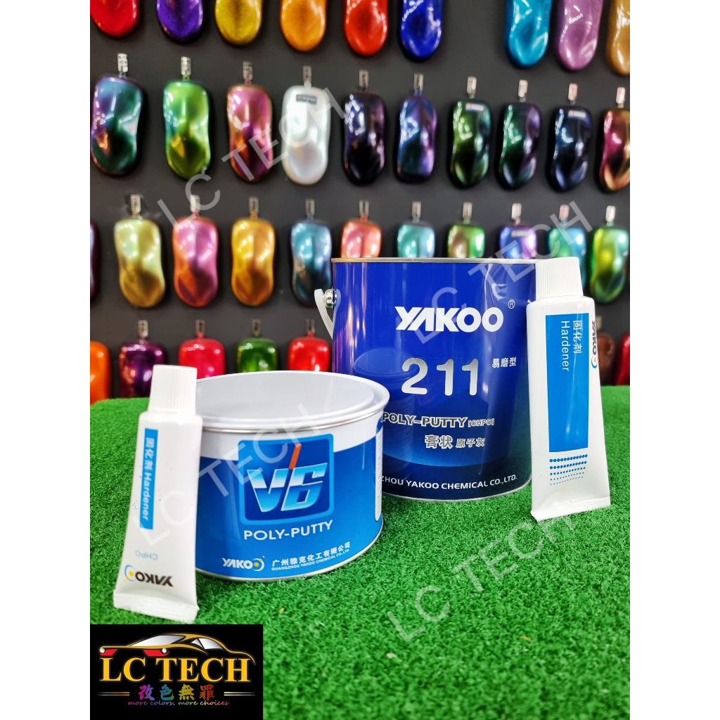 YAKOO 211 POLY-PUTTY WITH HARDENER (3.5KG/ 1KG) | Shopee Malaysia