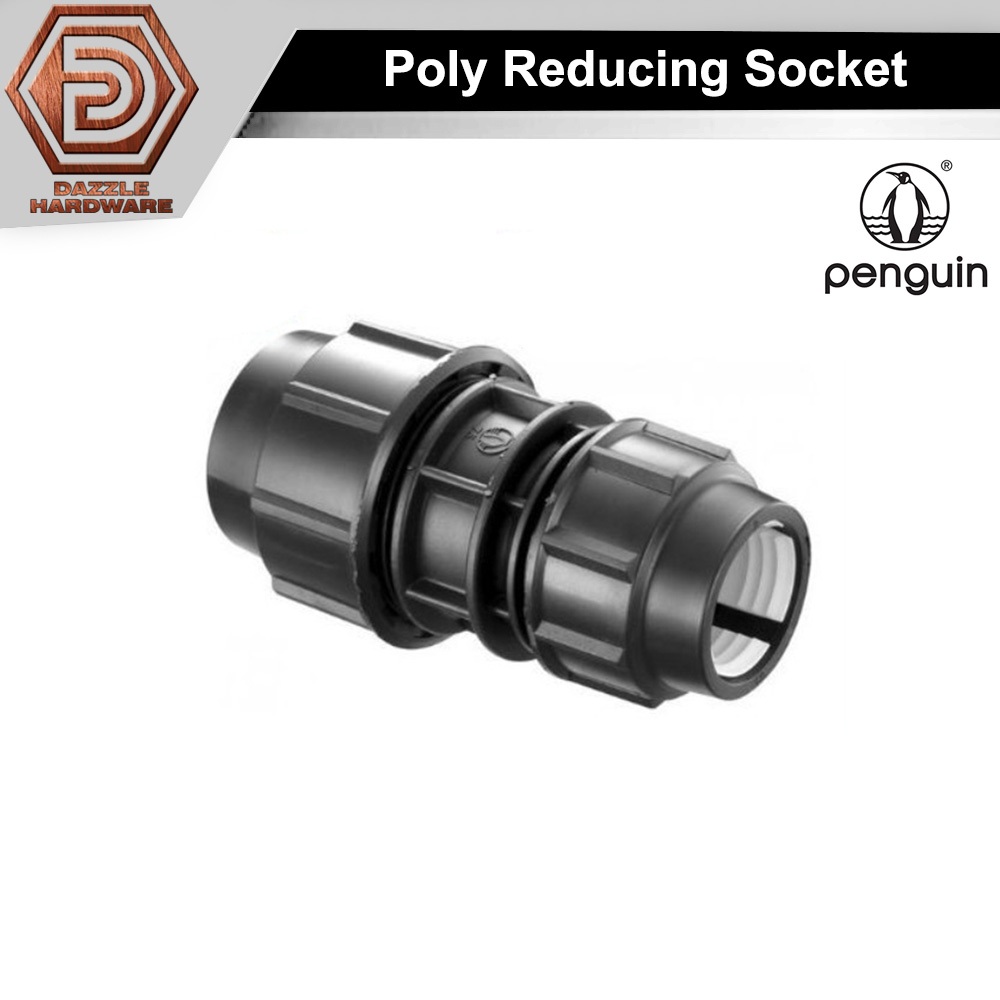 Poly reducing socket HDPE reducer pipe socket Penyambung poli paip ...