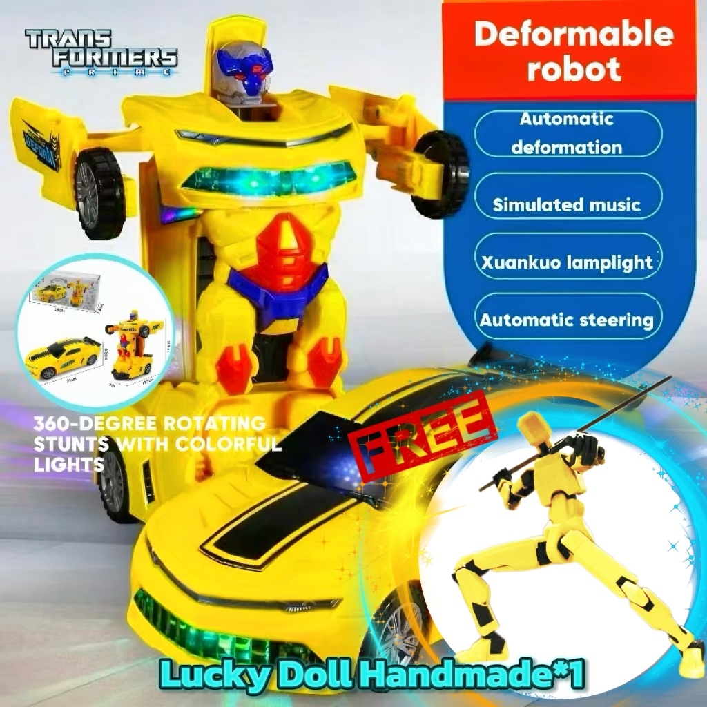 【READY STOCK】RC Robot Car Transformer Auto Convert Toy for Kids 3 ...