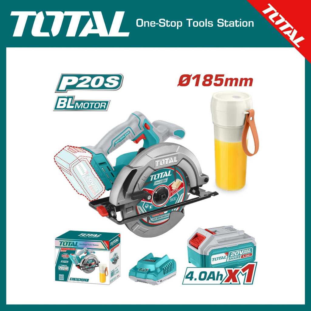 TOTAL Cordless 2 pcs combo kit 20V TOSLI240207 | Shopee Malaysia