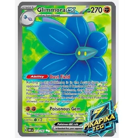 Pokemon Card TCG [ Glimmora EX 213/197] [ Original English] | Shopee ...