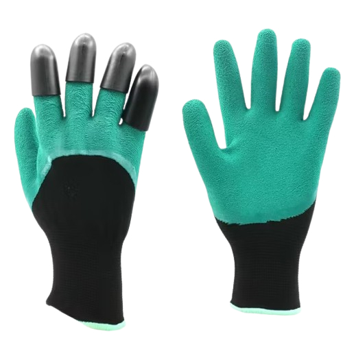 FARMING HAND GLOVE WITH PVC CLAW (BLACK/GREEN) | Shopee Malaysia