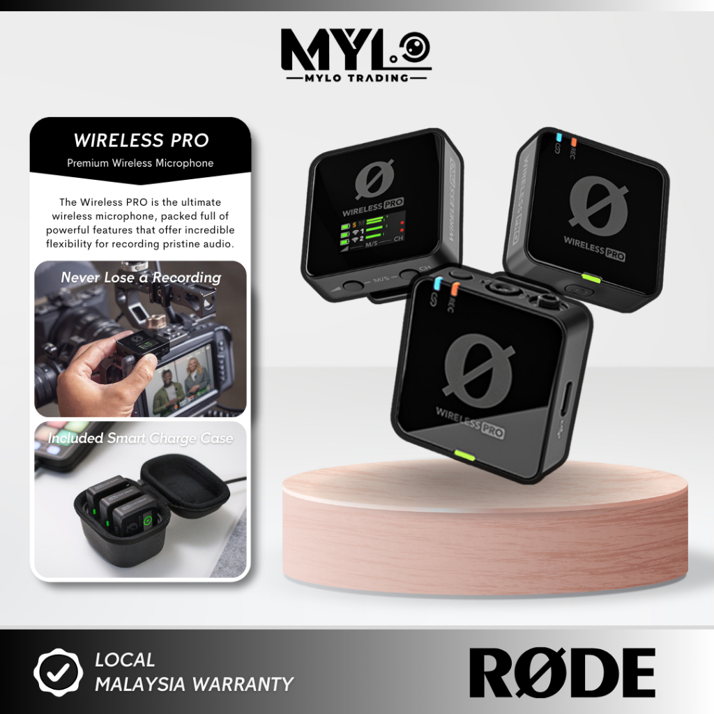 RODE Wireless PRO 2-Person Clip-On Wireless Microphone System with ...