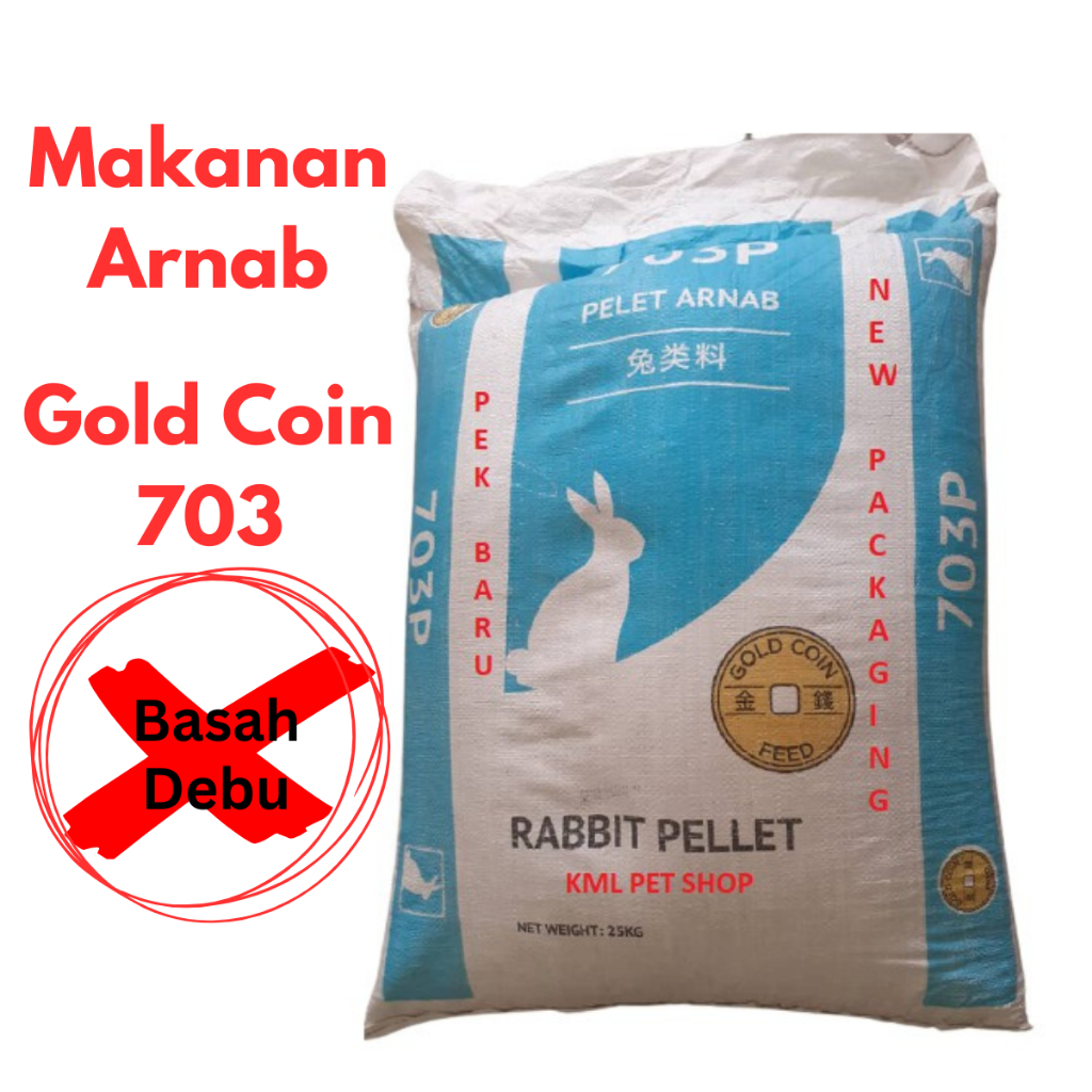 Makanan Arnab GOLD COIN 703P/Premium Rabbit Dry Food Feed Pellet Diet ...