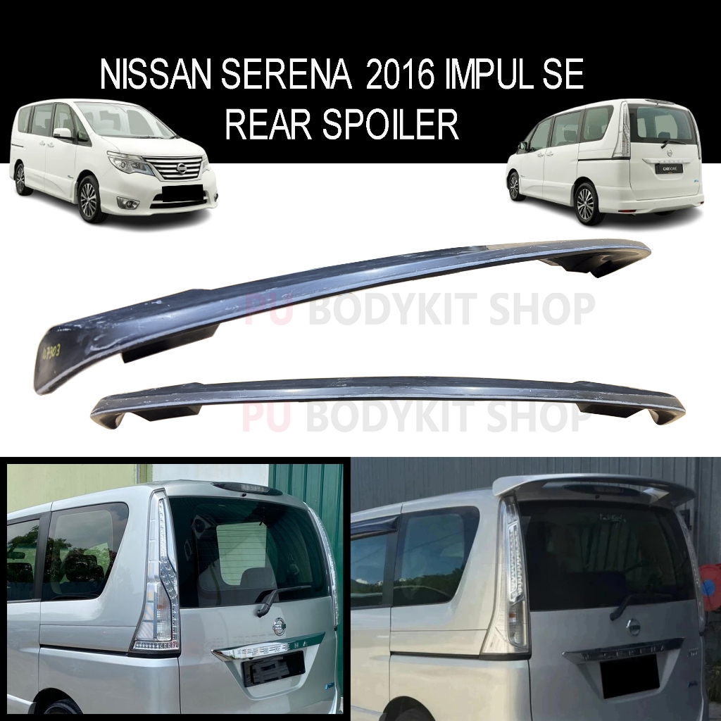 NISSAN SERENA 2013 - 2018 C26 IMPUL SE REAR SPOILER MATERIAL FIBER ...
