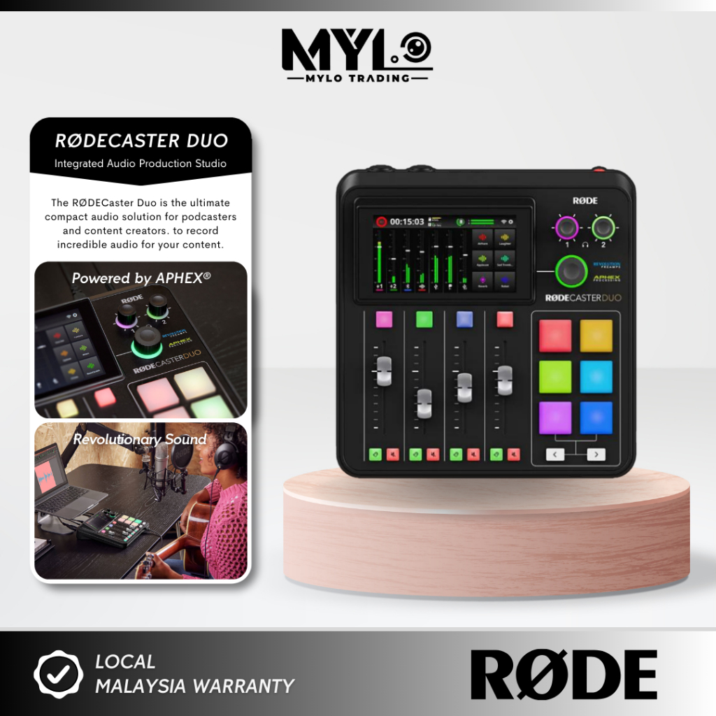 RODECaster Duo | RØDE Caster Duo Integrated Audio Production Studio ...
