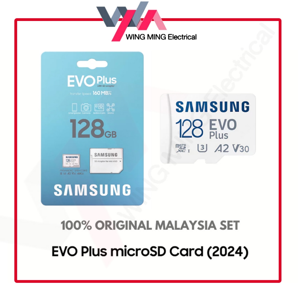 Samsung EVO Plus micro SD Card Class 10 (160MB/s) microSDXC UHS-I ...