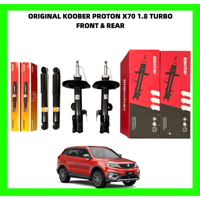 100% ORIGINAL KOOBER ABSORBER PROTON X70 1.8 TURBO FRONT & REAR ...
