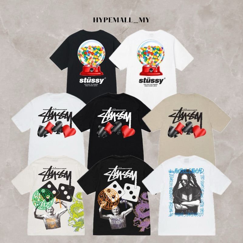 [100% Original] Stussy Graphic Tee Collection 02 (Rebel Dread/Strike ...