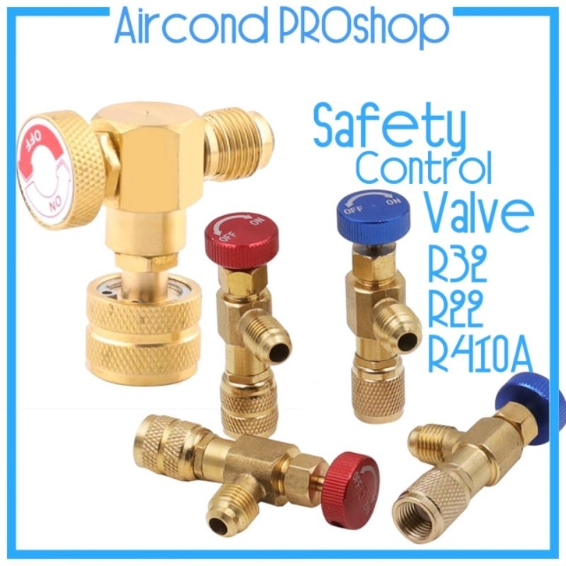 ACProS 90° Degree Safety Valve Adapter R32 R410a R22 Refrigerant ...
