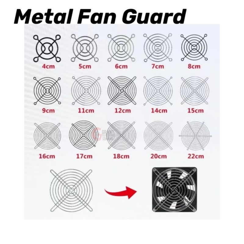 Metal Fan Guard for AXIAL Fan Cover | Shopee Malaysia