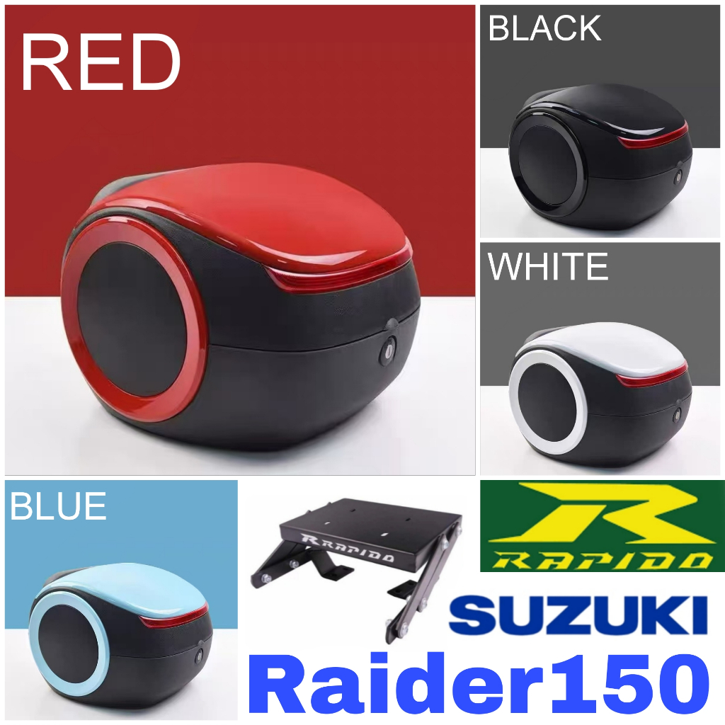 Combo Set Monorack Rapido SUZUKI RAIDER 150 Top Box Alien ABS Tail Box ...