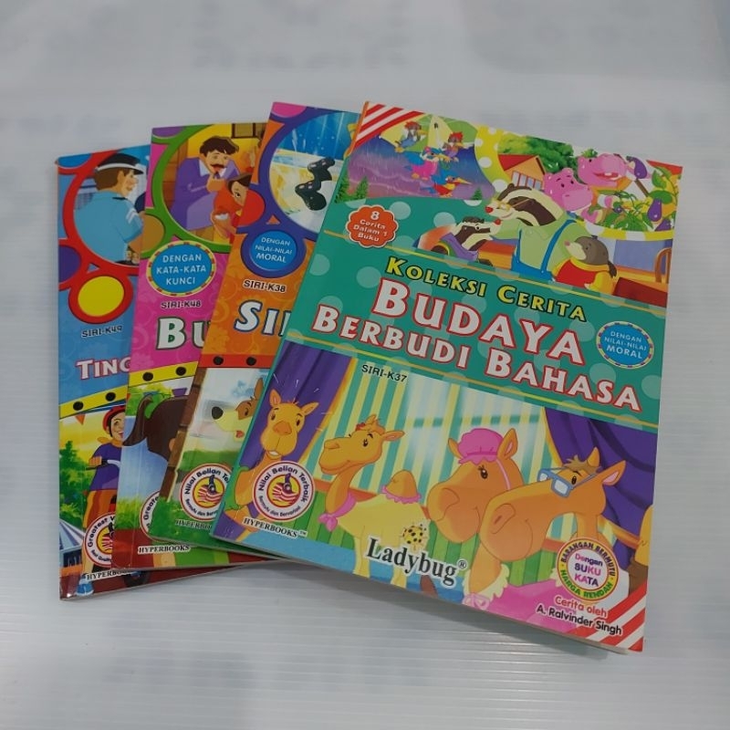 Buku Ladybug Koleksi Cerita kanak2 - budi bahasa, dll (4 buku /set ...