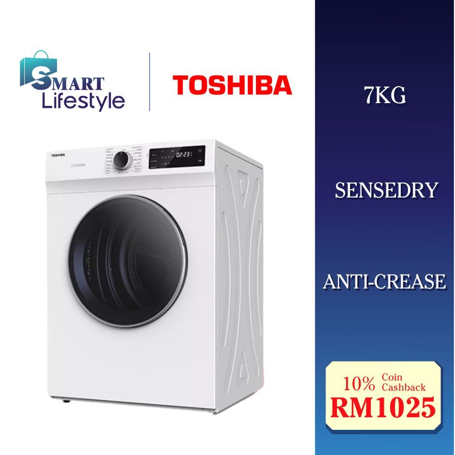 TOSHIBA SENSEDRY™ Tumble Dryer (7Kg) TD-H80SEM | Shopee Malaysia