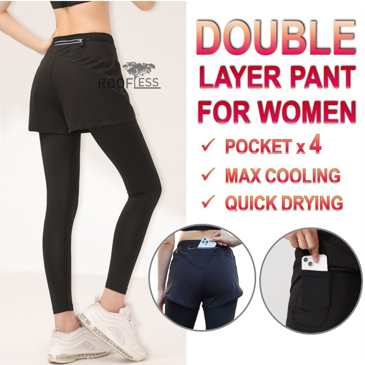 ROOFLESS Seluar Sukan Wanita Seluar Jogging Wanita Sport Pants Women ...