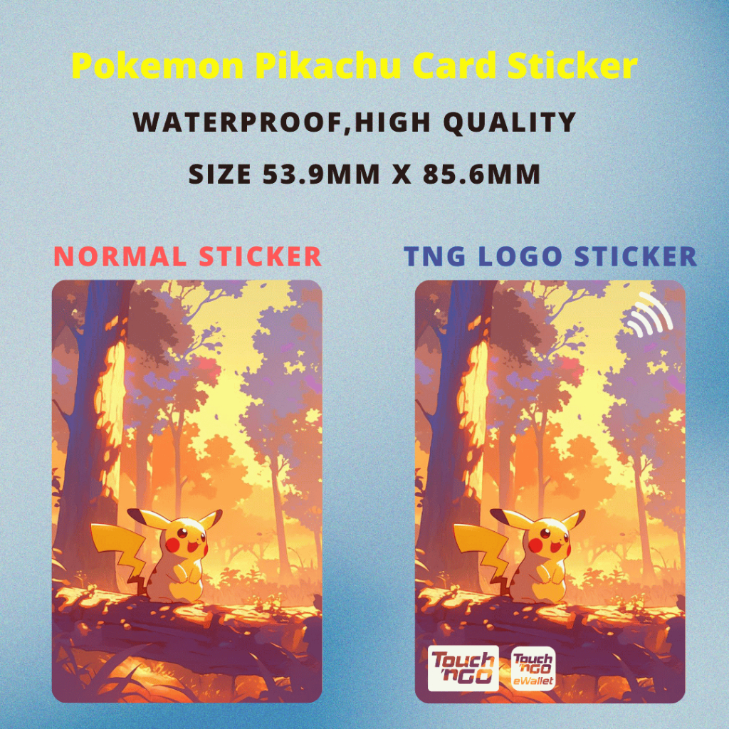 Pokemon Pikachu -Access Card/Touch ‘n Go TNG Card/Banapassport/ATM ...