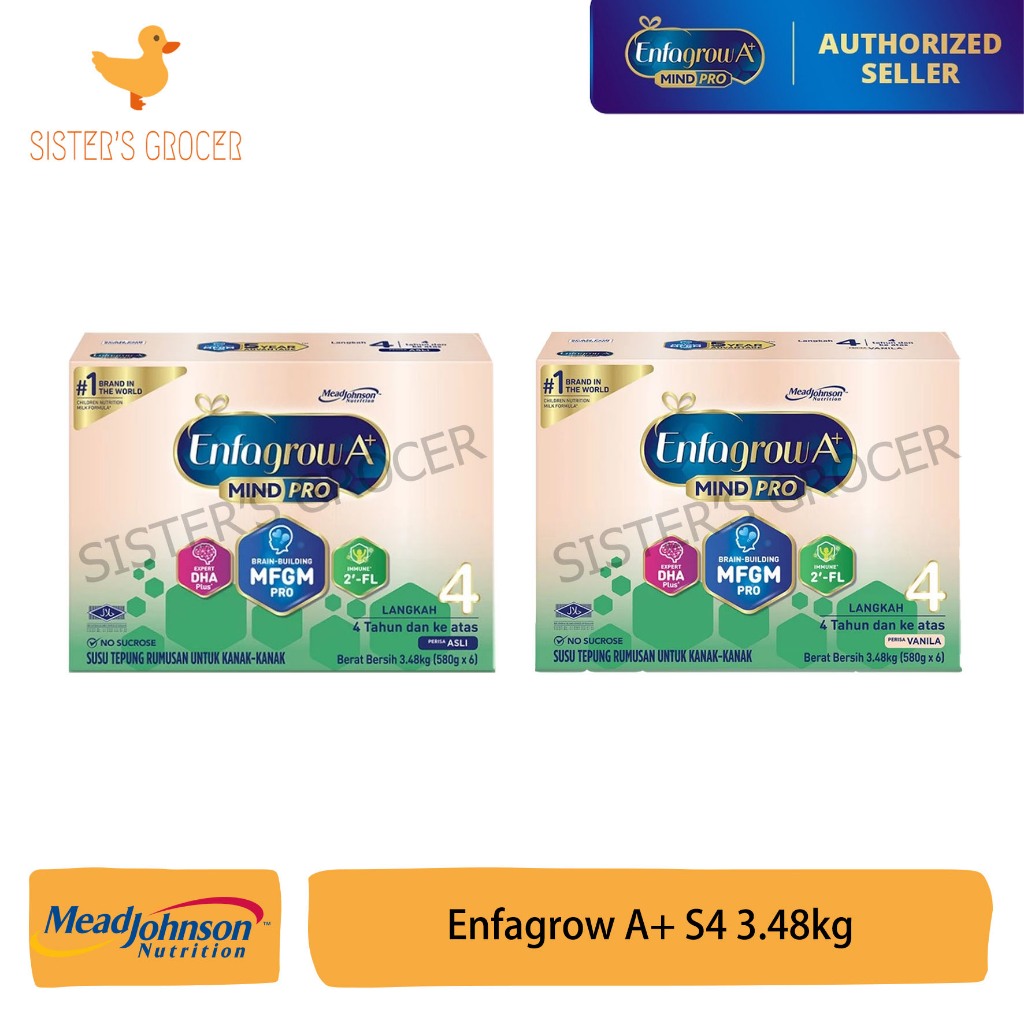 Enfagrow A+ MIndPro Step 4 3.48Kg Original/Vanilla | Shopee Malaysia