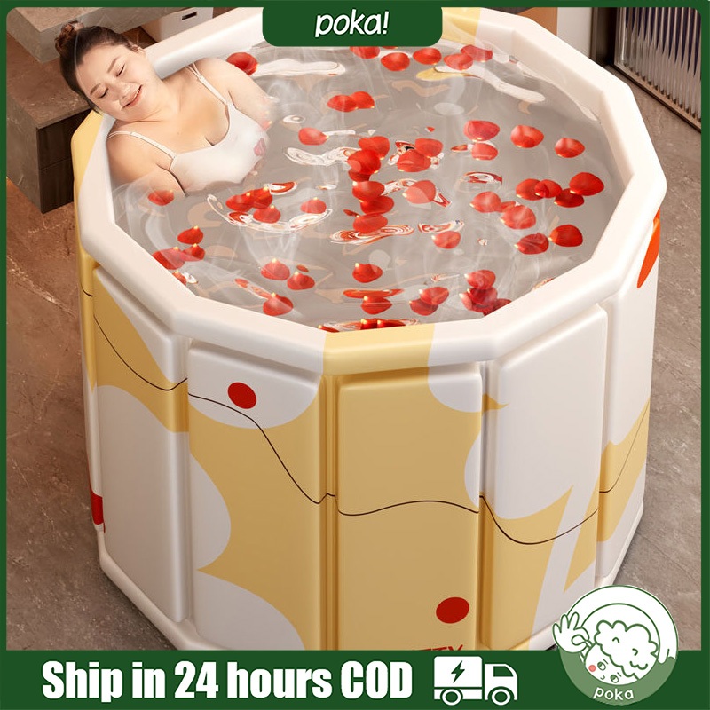 Bath Barrel Tab Mandi Portable Bath Tub Foldable Baby Bath Tub Besen ...